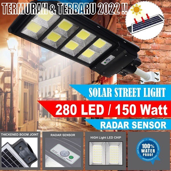 Jual LAMPU LED TENAGA SURYA / LAMPU/SOLAR PANEL / LAMPU 280 LED ...