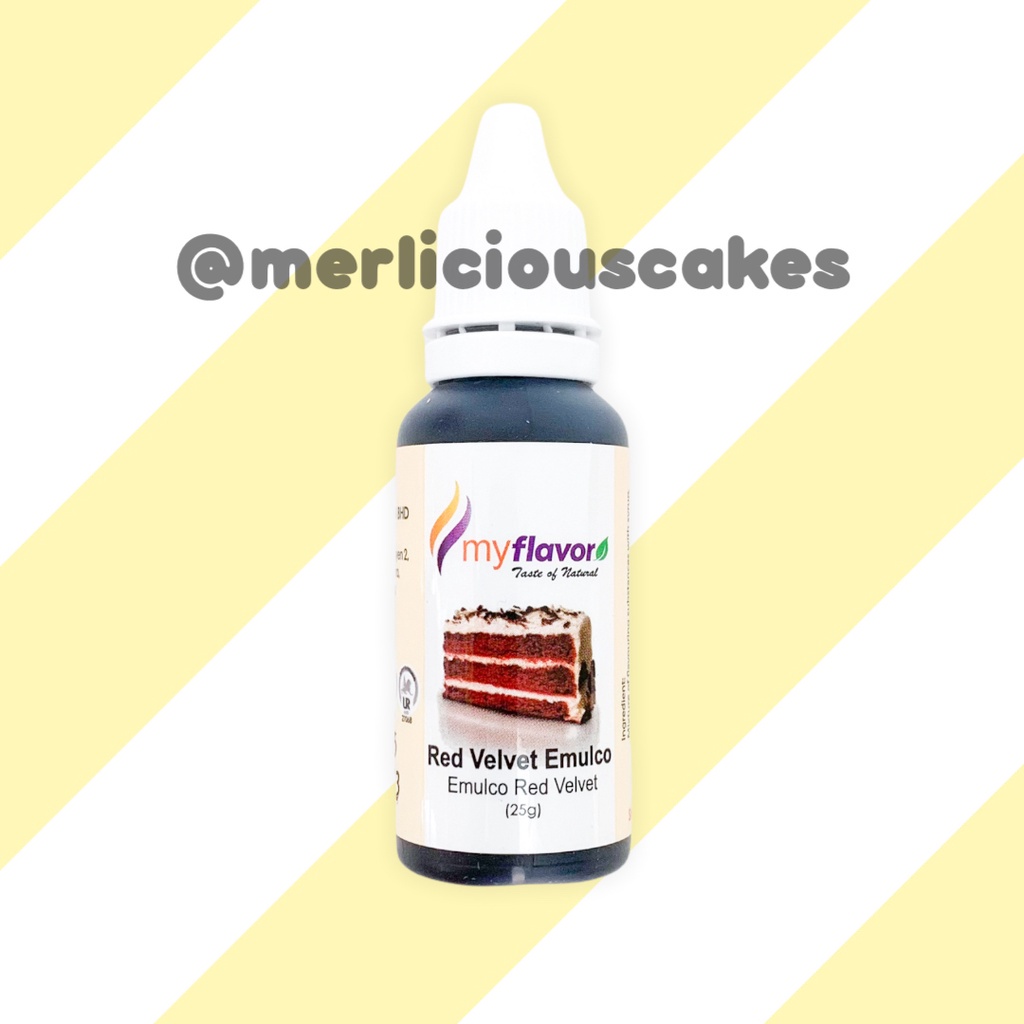 Jual My Flavor Red Velvet Emulco Perasa dan Pewarna Makanan | Shopee ...