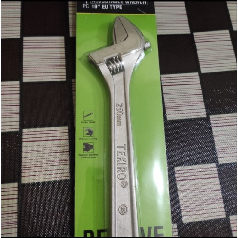Jual Kunci Inggris Tekiro 10 inch / Adjustable Wrench 10 INCH | Shopee ...