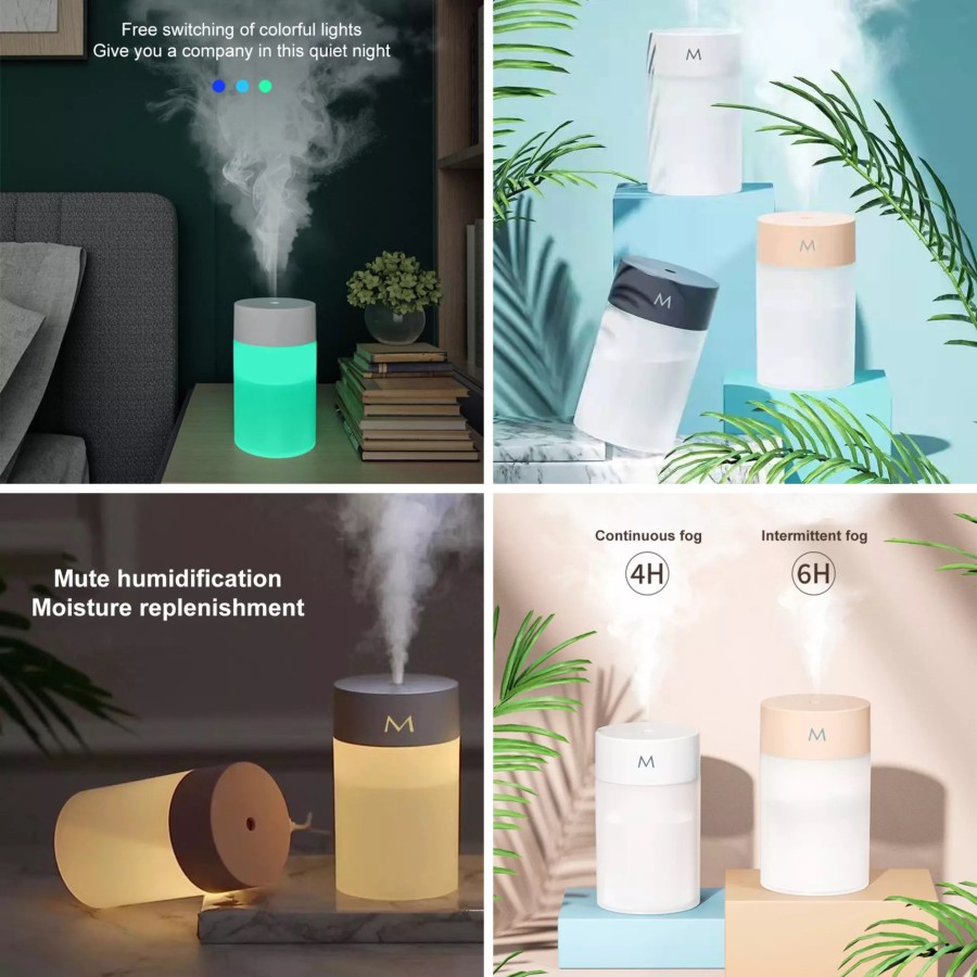 Jual Colorful Humidifier Diffuser Led Light Warna Warni Air Purifier ...