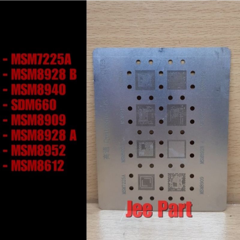 Jual CETAKAN IC QU3 - - MSM7225A- MSM8928 B - MSM8940 - SDM660 - MSM8909 - MSM8928 A - MSM8952 ...