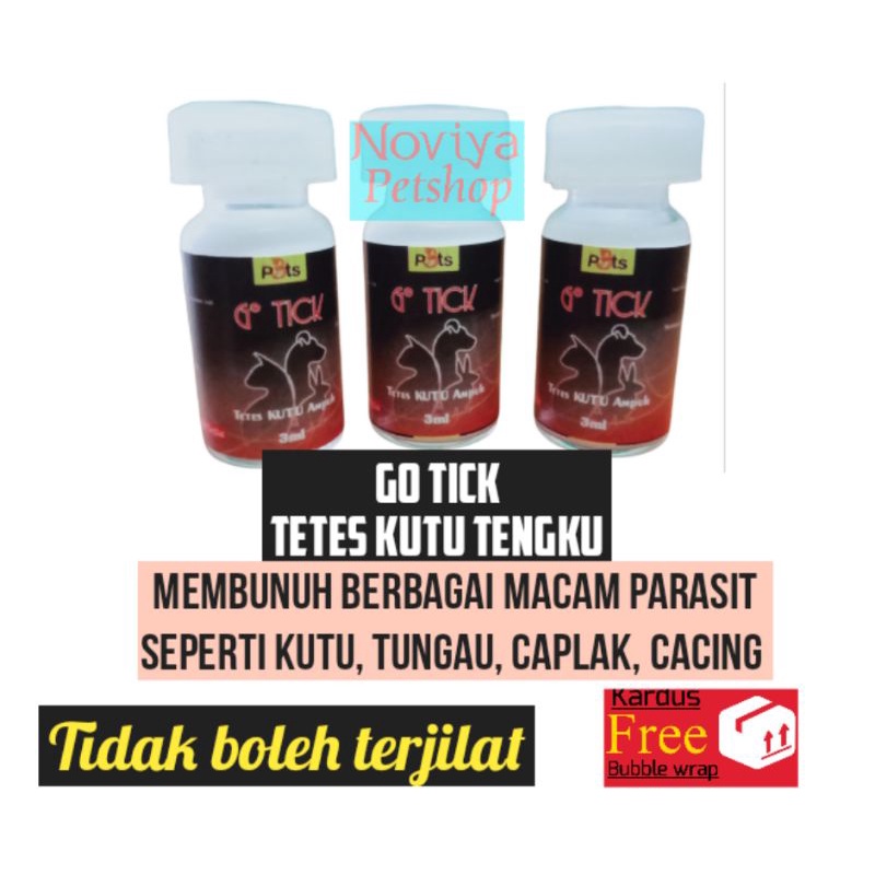 Jual Go Tick Obat Tetes kutu tengku kucing anjing 3ml | Shopee Indonesia