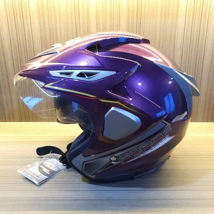Jual Helm Half Face Dewasa Double Visor Anti Pecah SNI Smart Lock ...