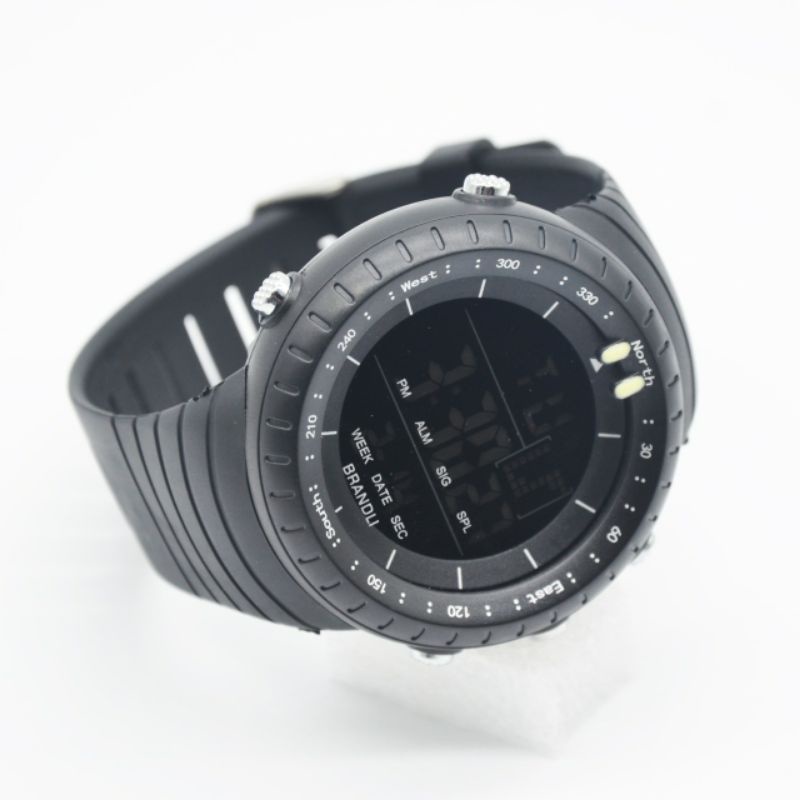 Jual BRANDLI 010 Jam Tangan Pria Original Digital Rubber Strap 50mm ...
