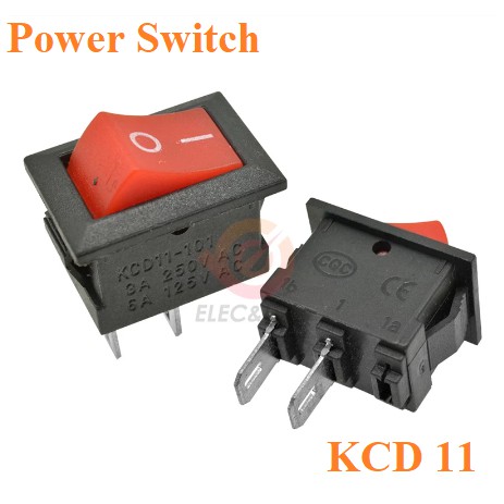 Jual Saklar Rocker Switch KCD11 POWER ON OFF Merah 2 Pin 220v 250V 3A ...