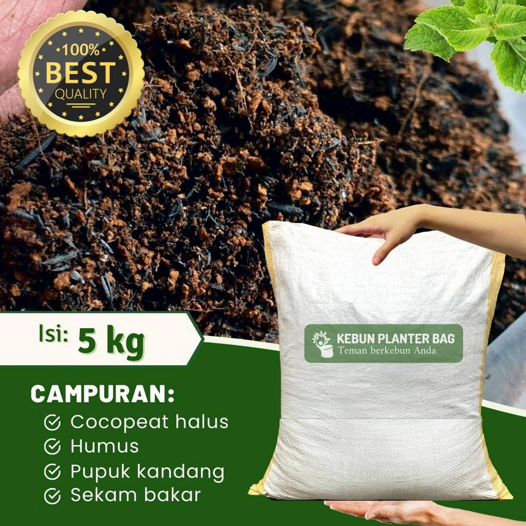 Jual Media Tanam Sayuran 5 Kg Siap Pakai Subur Premium Tanah Gembur ...
