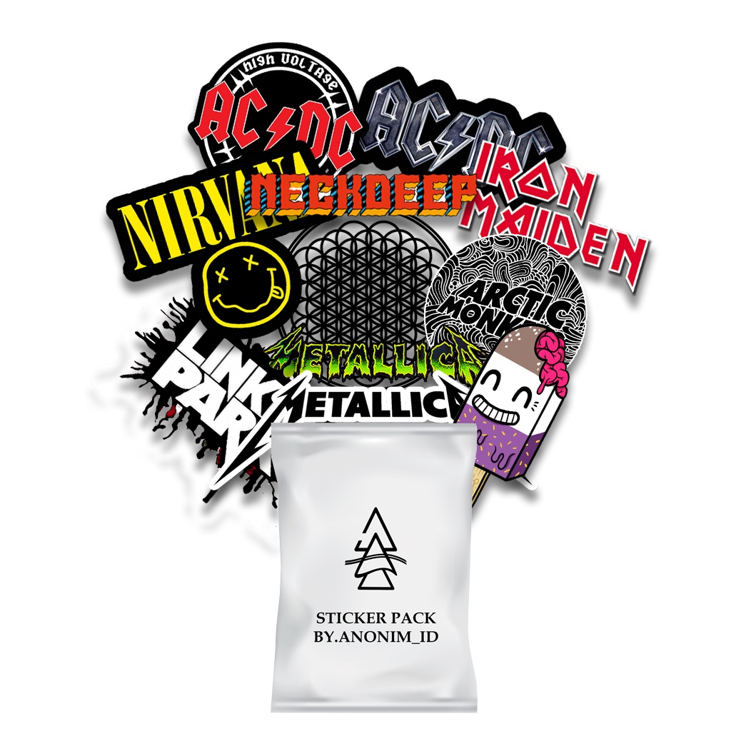 Jual Stiker Musik Stiker Pack Band Metal Rock | Shopee Indonesia