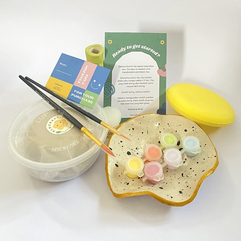 Jual DIY CLAY KIT - MINI PACK (500 gr Stoneware Clay) by Klocraft.id ...