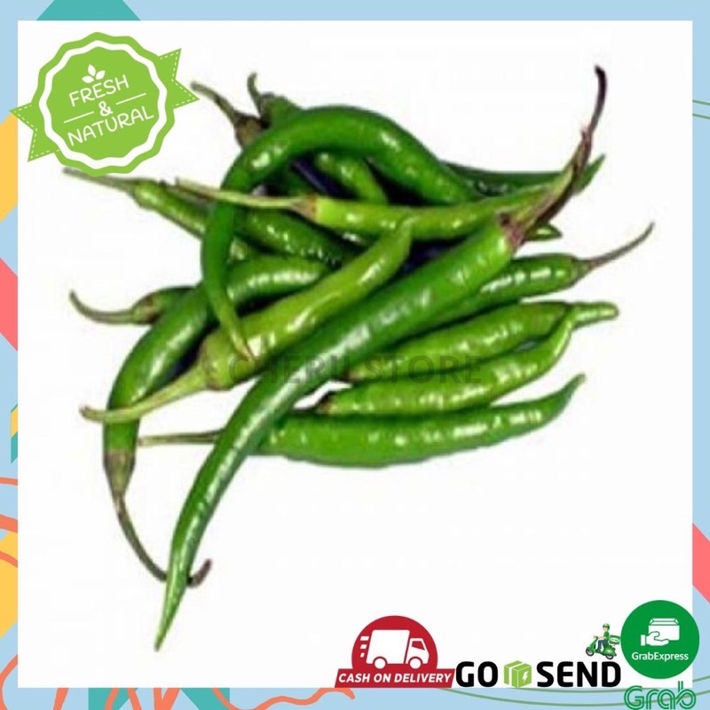 Jual Cabe Cabai Hijau besar sayuran segar cherilstore | Shopee Indonesia