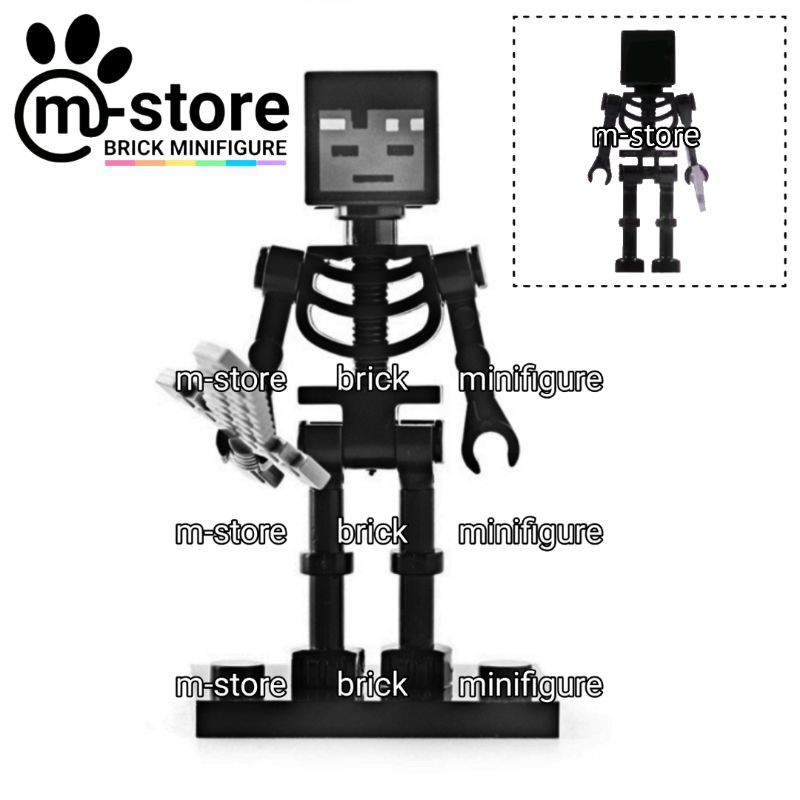 Jual lego minecraft mine craft wither skeleton brick building block | Shopee Indonesia