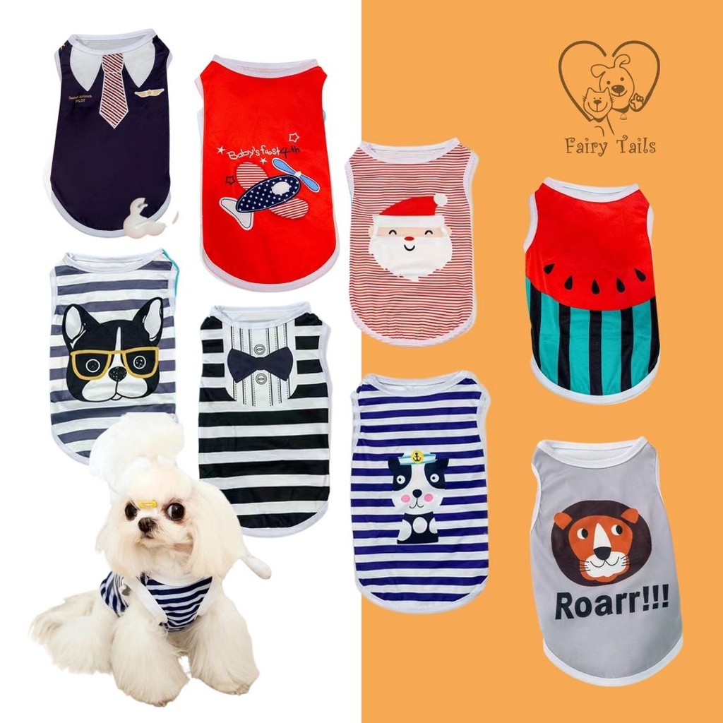 Jual Baju Anjing Kucing Pakaian Kostum Anabul / T-shirt Shirt Kaos / Clothes T Shirt for Dog Cat ...