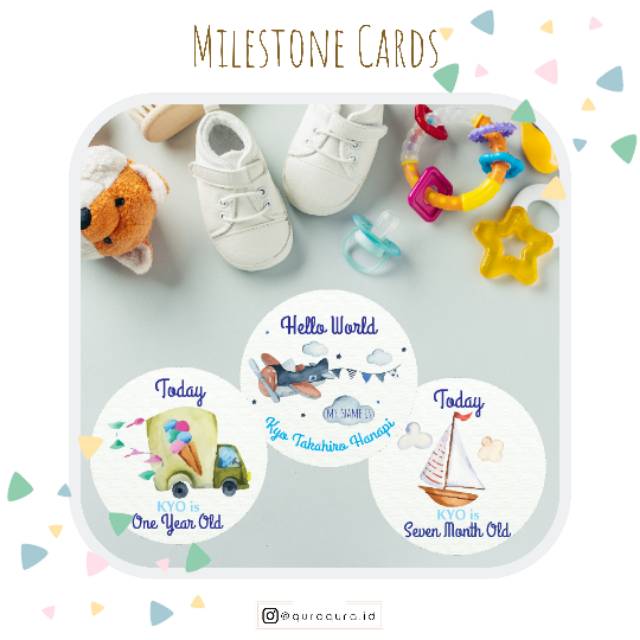 Jual Milestone Cards Baby Kyo | Shopee Indonesia