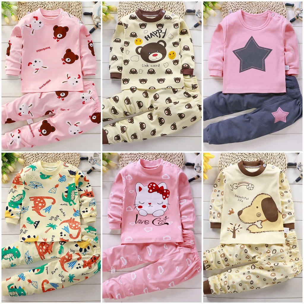 Jual Setelan Baju Anak Set Perempuan Cewek Sweater Anak Laki Laki Cowok ...