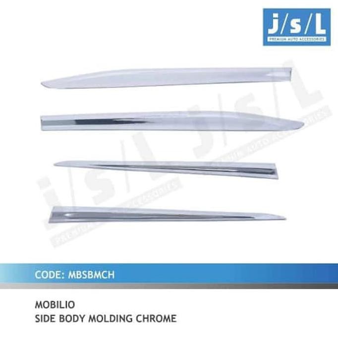 Jual List Lis Body Samping Side Body Molding Chrome Jsl Honda Mobilio ...