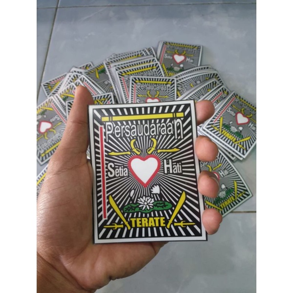 Jual Sticker psht/ setiker Printing Lambang Logo PSHT Setia Hati Terate anti luntur/pudar ukuran ...