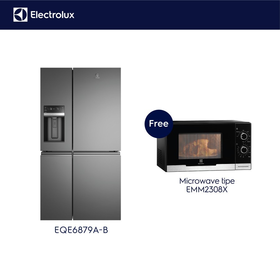 Jual KULKAS SIDE BY SIDE ELECTROLUX EQE6879A-B TERBARU EQE 6879 AB ...