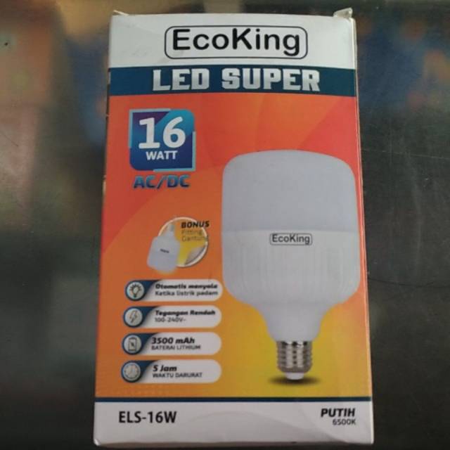 Jual Lampu Cas LED Super Ecoking AC/DC 16W | Shopee Indonesia