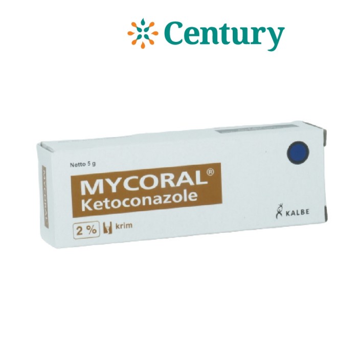 Jual MYCORAL 2% CREAM 5 GR/KETOCONAZOLE/SALEP JAMUR | Shopee Indonesia