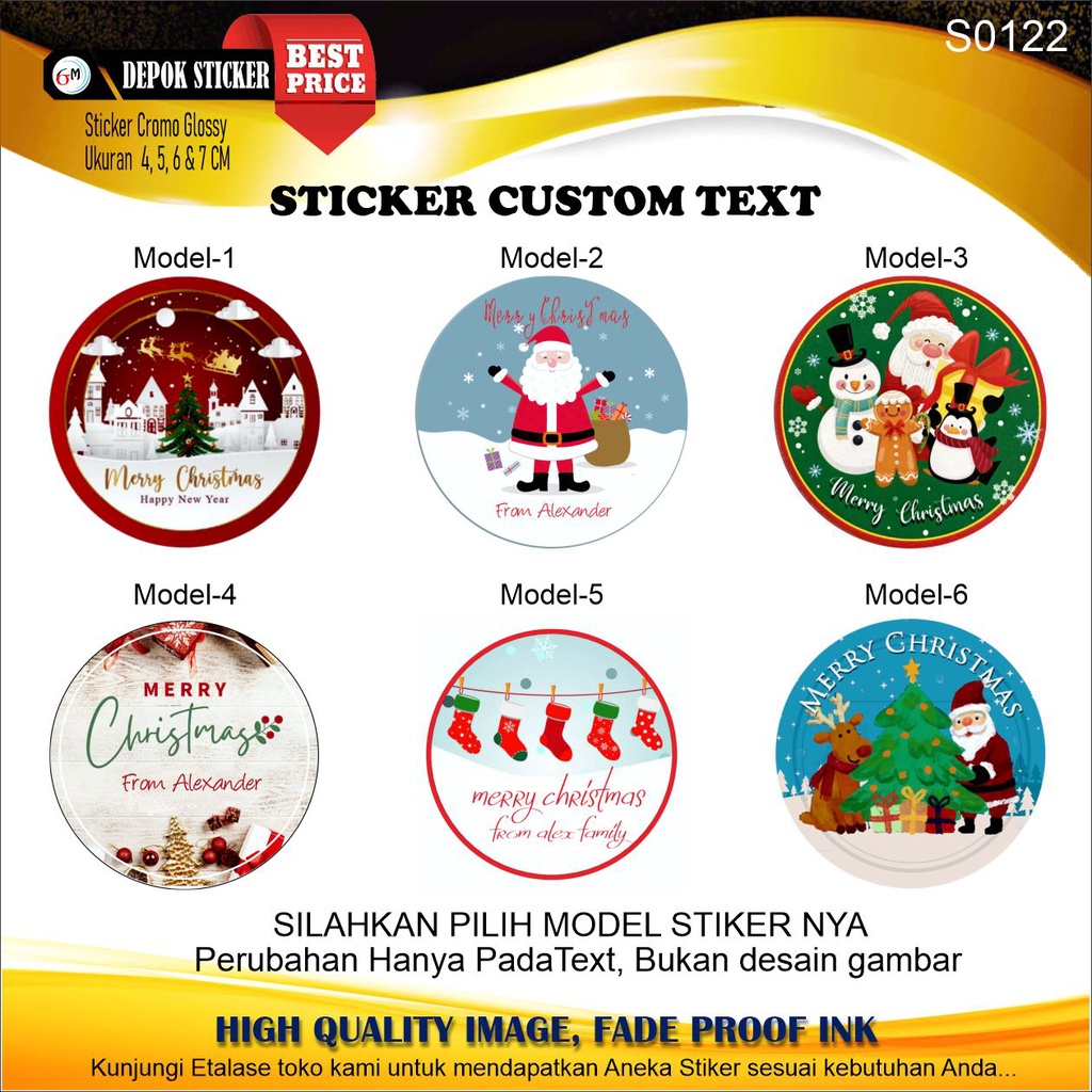 Jual Stiker Natal dan Tahun Baru | Shopee Indonesia