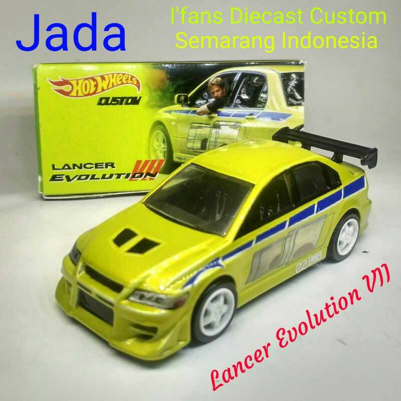Jual Diecast Jada 64 Mitsubishi Lancer Evolution 7 Bryan Fast and ...