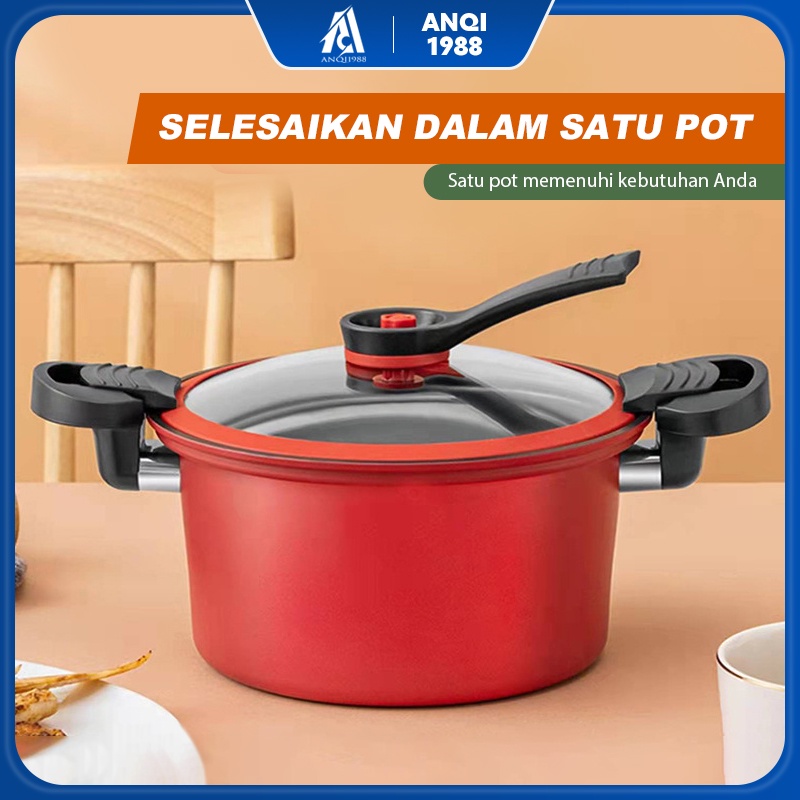 Jual ANQI 1988 Panci Presto Teflon Totipotent Micro Pressure Cooker Pot 2L Anti Lengket VS-1805 ...