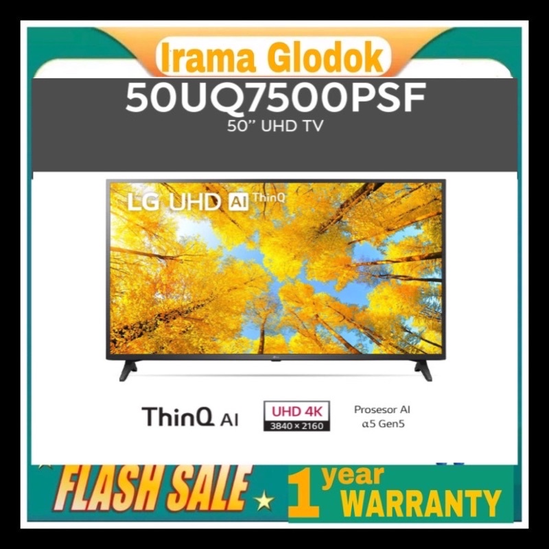 Jual LG UQ7500 50 Inch UHD 4K TV - 50UQ7500PSF Garansi Resmi | Shopee ...