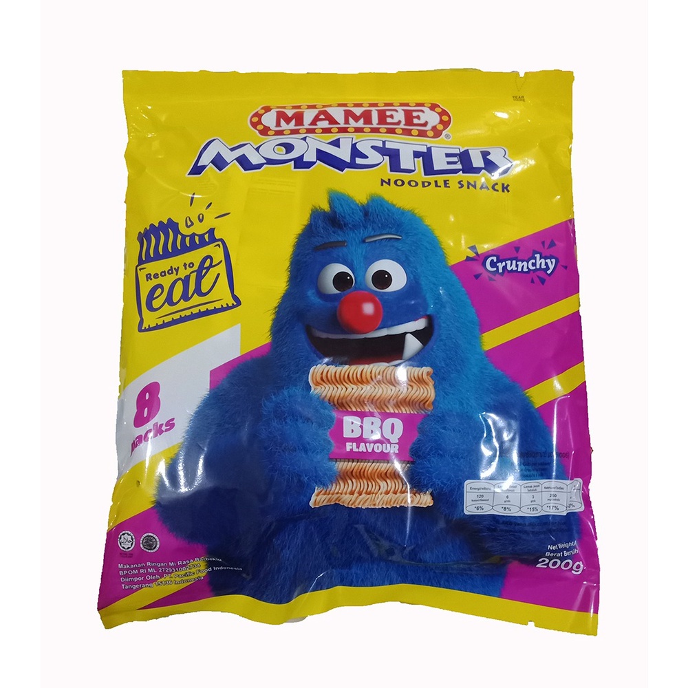 Jual Mamee monster rasa bbq 200gr (ED 2024) | Shopee Indonesia