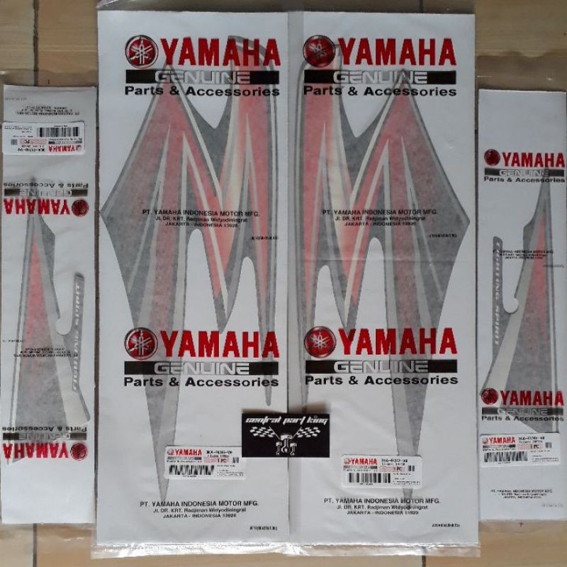 Jual STRIPING STICKER TANGKI DAN STIKER BOX AKI RX KING 2003-2004 MERAH ...