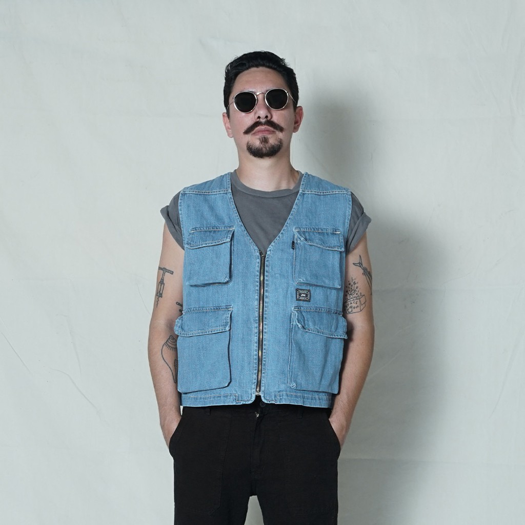Jual Jimmy and Martin - Hunting Denim Vest - 2479 | Shopee Indonesia