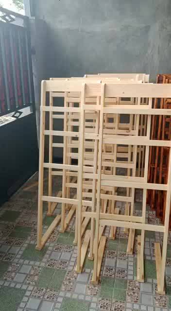 Jual Rak mukena,Ladder Hanger, Rak Tangga Kayu, Gantungan handuk ...