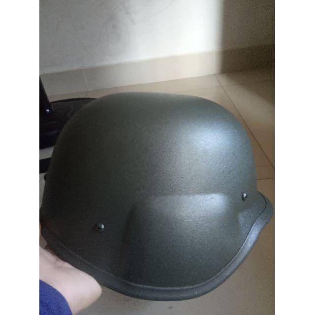 Jual HELM 3 IN 1 HIJAU / HELM PASGT SWAT /helmet army standar TNI ...