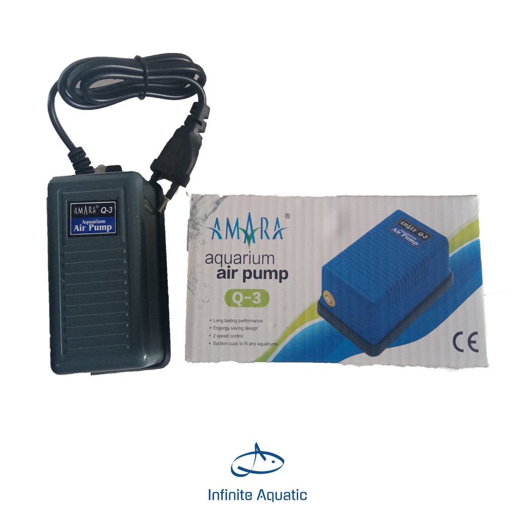 Jual Pompa Udara/ Pompa Aerator/ Air Pump Amara Q-3 (1 Lubang) | Shopee ...