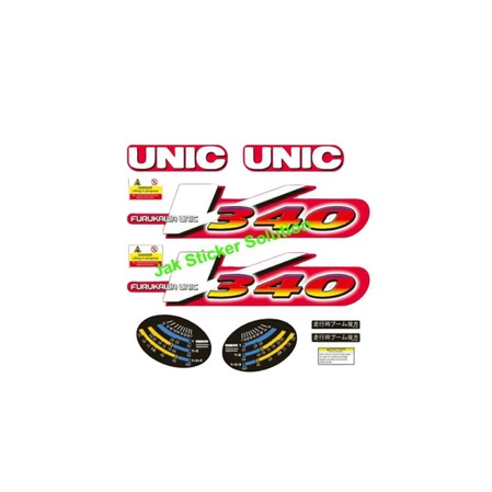 Jual Stiker Truck Monted Crane Unic UR-V340 ( furukawa) sticker alat ...