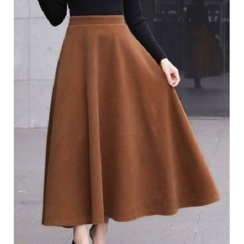 Jual Rok Mayung Lebar Rok Jodah Scuba Premium Kain Halus Nyaman Dipakai ...