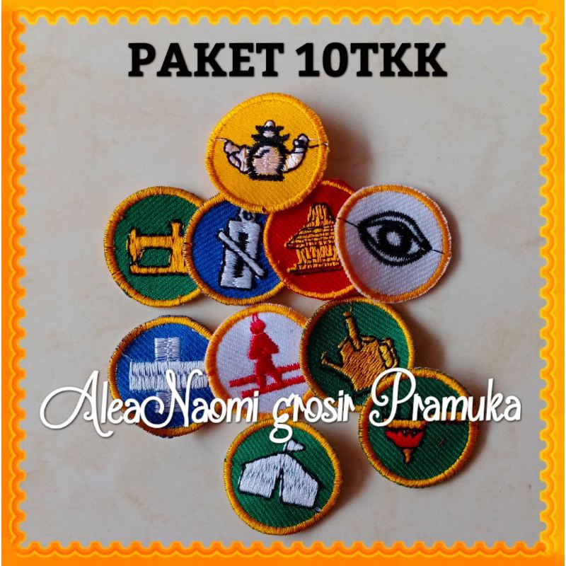 Jual PAKET TKK PENEGAK PURWA Bordir 10 TKK wajib pramuka Penegak Purwa bordir | Shopee Indonesia