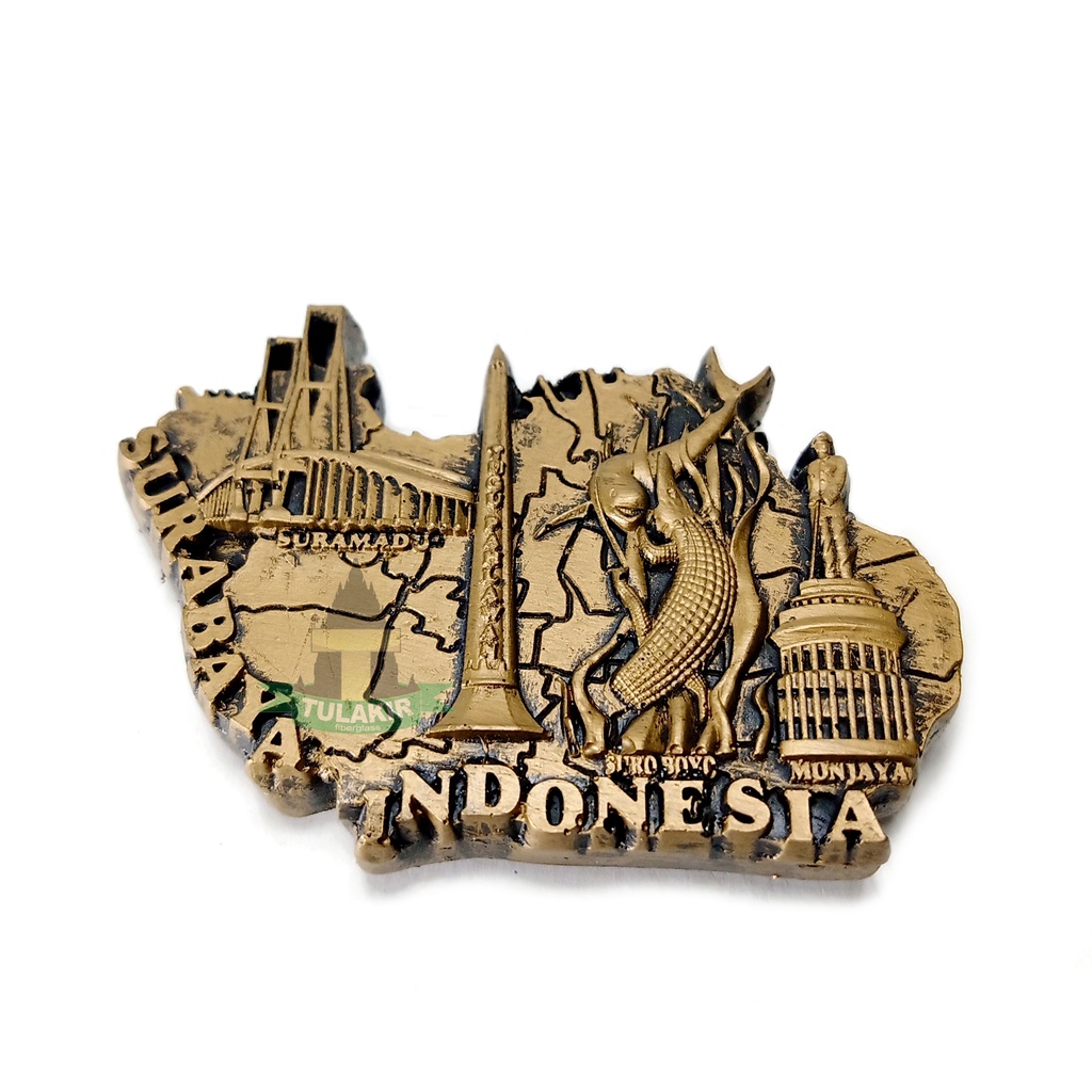 Jual Magnet Tempelan Kulkas Surabaya Tulakir Fiberglass / SOUVENIR ...