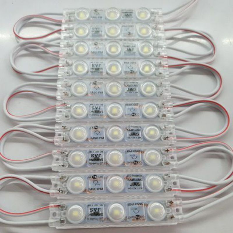 Jual lampu led modul samsung SASO JAS 3 mata ip68 1.5W DC 12V | Shopee Indonesia