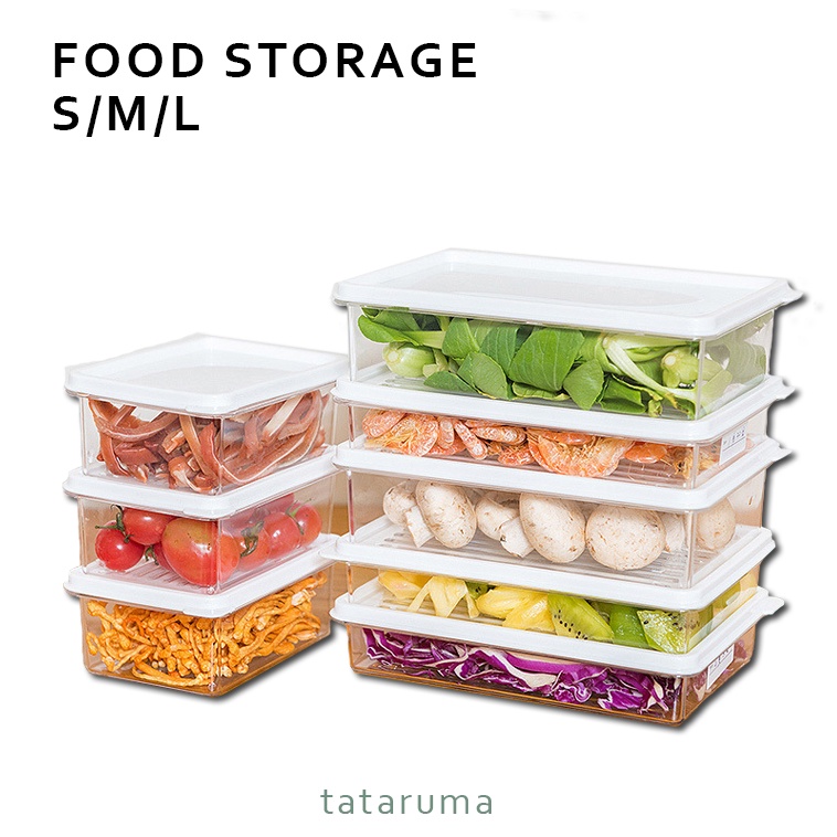 Jual TATARUMA Moji - Kotak Penyimpanan Makanan Kulkas PET Food Storage ...