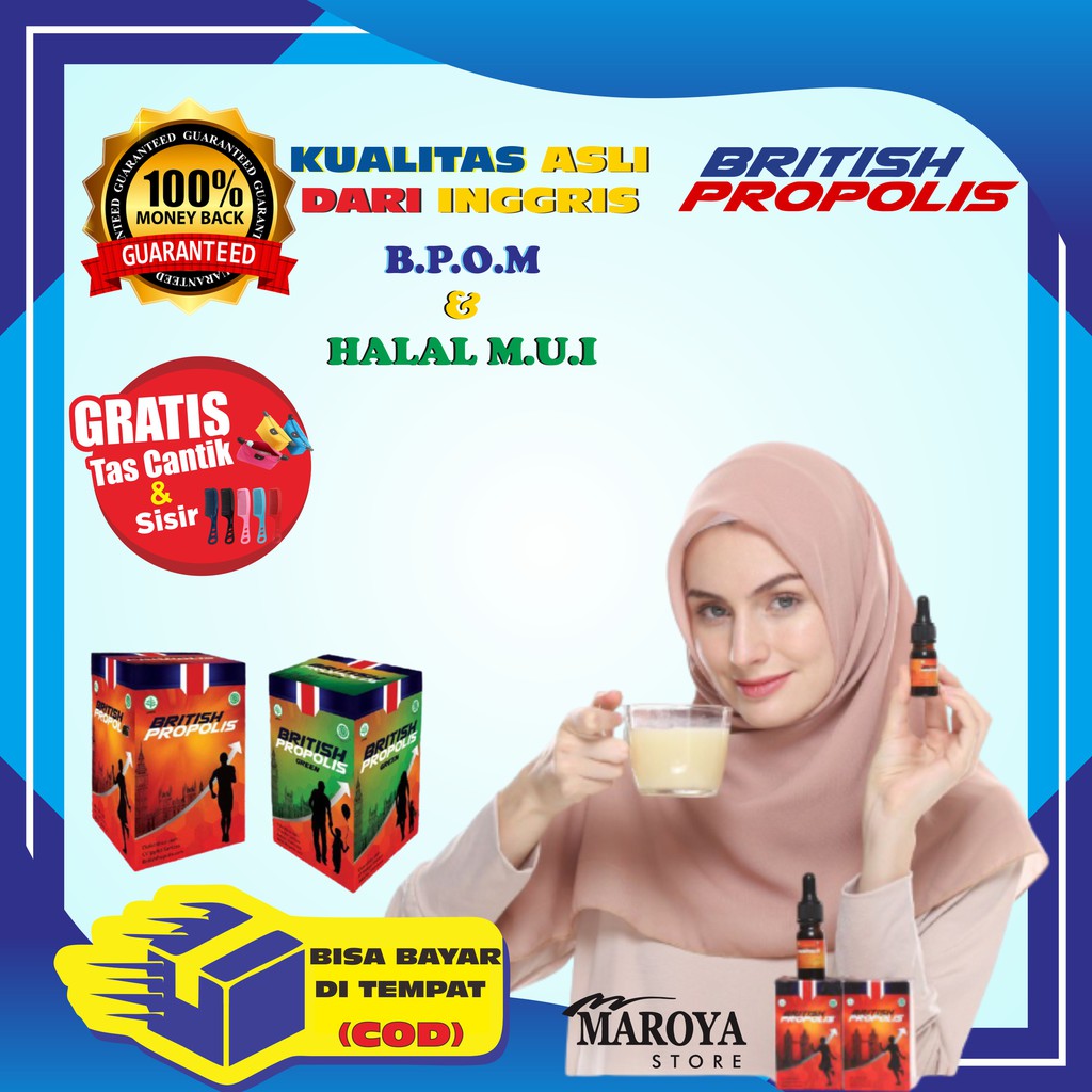 Jual BRITISH PROPOLIS BRITISH BRITIS PROPOLIS VITAMIN HERBAL 100% ASLI ...