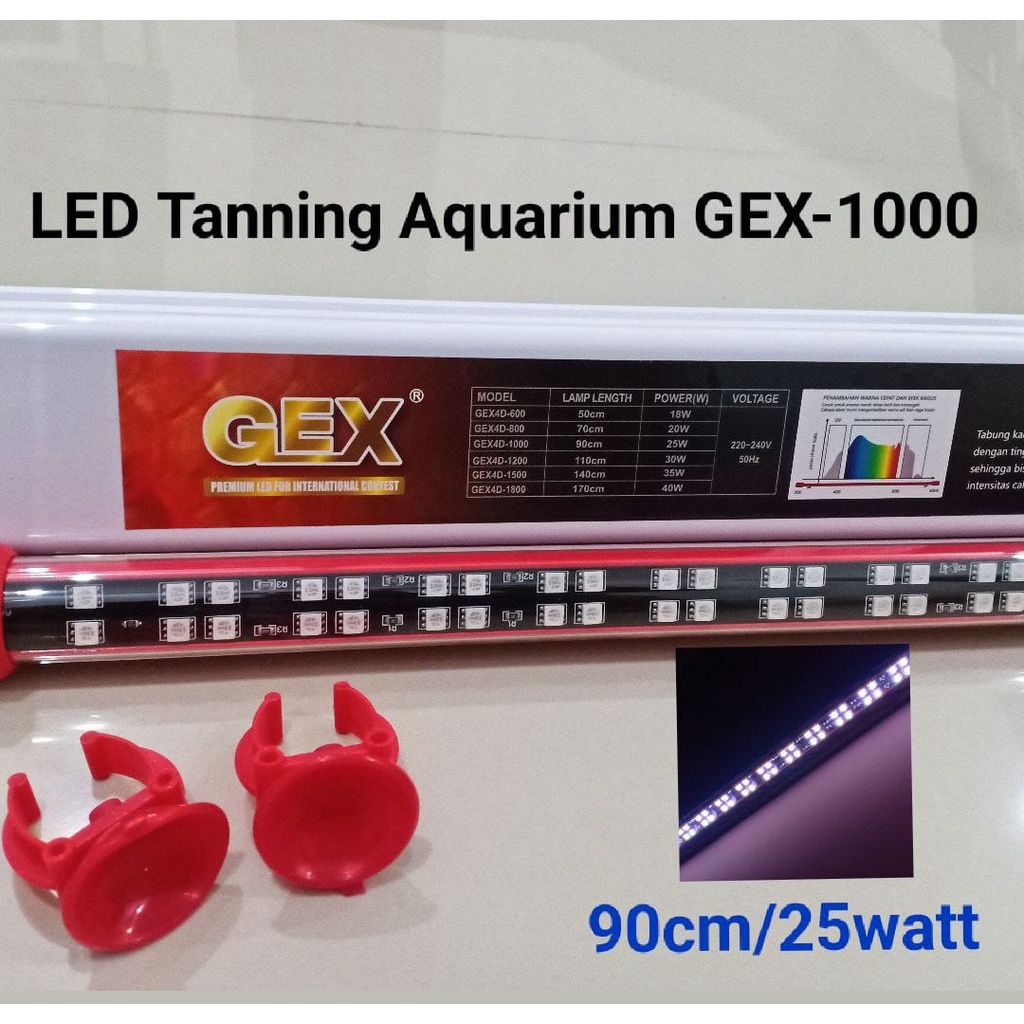 Jual LAMPU AQUARIUM LED TANNING ARWANA T8 GEX 4D-1000 / SAKKAI PRO GEX 4D-1200 / Tanning Lamp ...