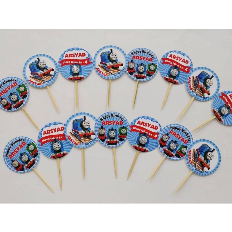 Jual Label susu air Kitkat undangan bunting flag cake topper Pocky ...