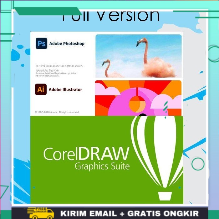 Jual Paket Potoshop 2021 Ilustrator 2021 Corel Draw 2020 Full Version Lifetime | Shopee Indonesia