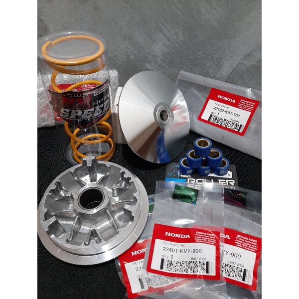 Jual Paket Full Upgrade CVT PCX/ ADV150 PCX/ADV160 Vario160 Pulley Custom Rumah Roller ...