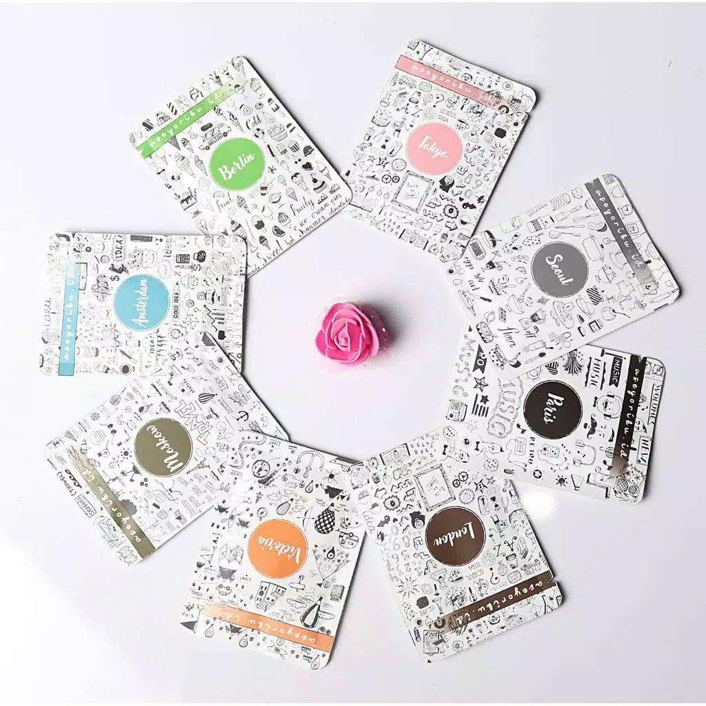 Jual MASKER GELATIN BY ASEYORIKU ( 8 VARIAN ) | Shopee Indonesia