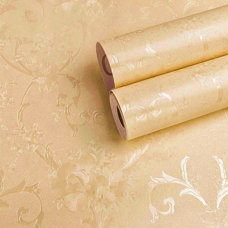 Jual Wallpaper Sticker Dinding krem polos bertekstur Salur mewah elegan premium | Shopee Indonesia