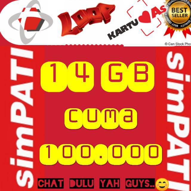Jual PROMO PAKET DATA 14GB 1 Bulan TELKOMSEL SIMPATI LOOP AS | Shopee ...