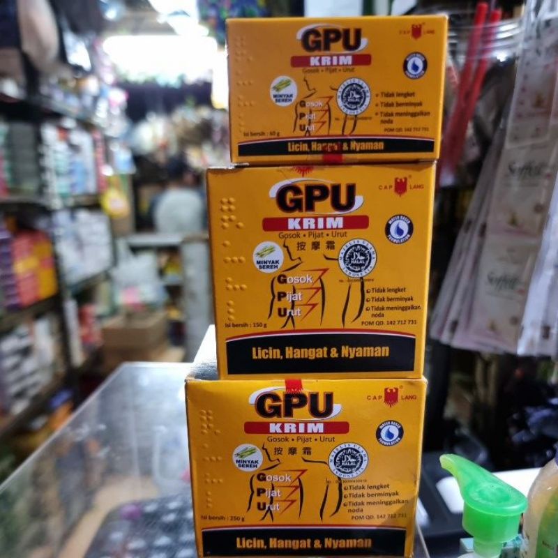 Jual GPU Cream 60g/150g/250g | Shopee Indonesia