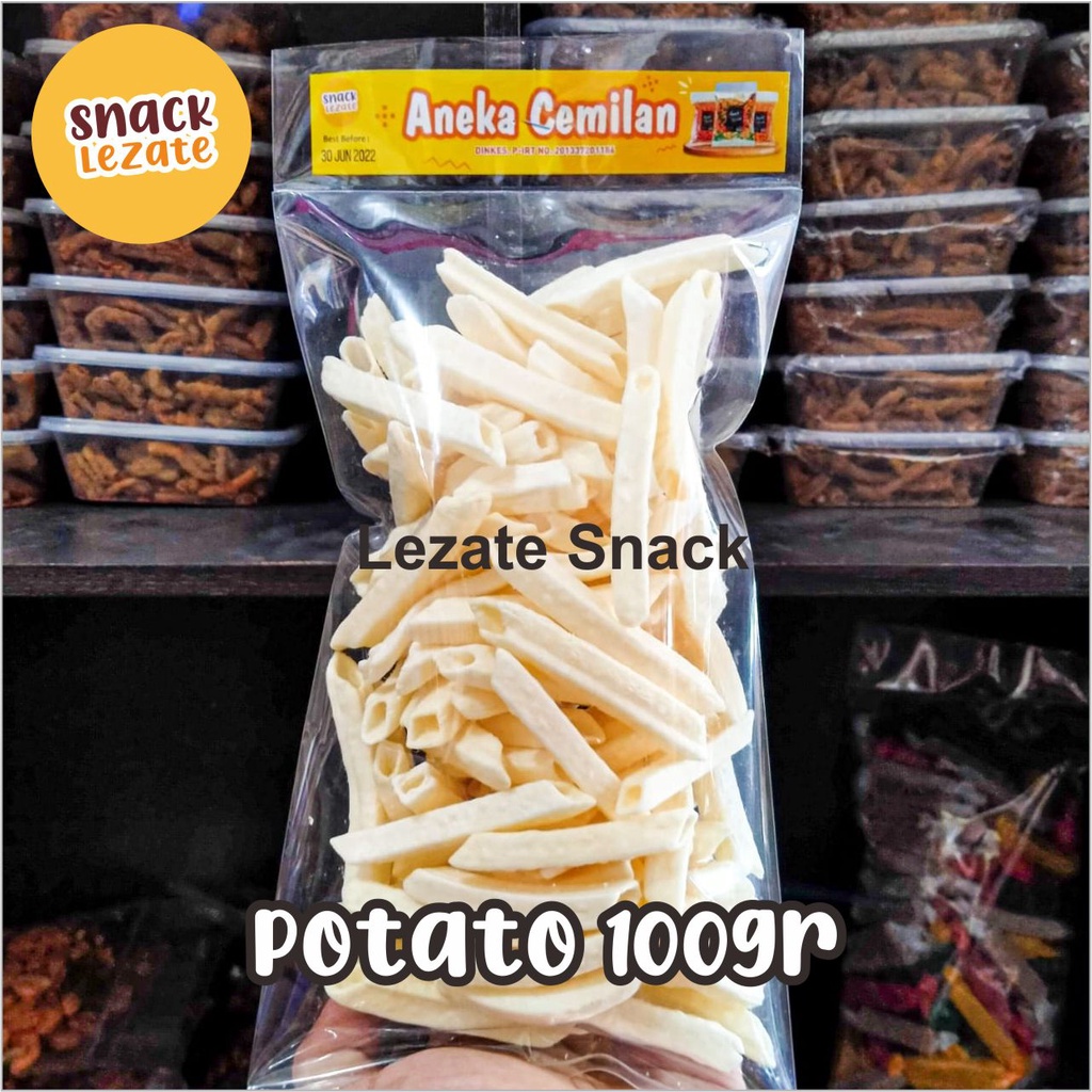 Jual Stick Kentang 100gr Original Putih Gurih Asin / Potato Stick ...