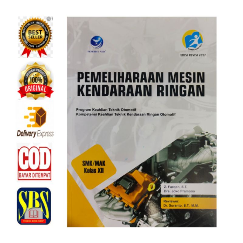 Jual BUKU PEMELIHARAAN MESIN KENDARAAN RINGAN Program Keahlian Teknik ...