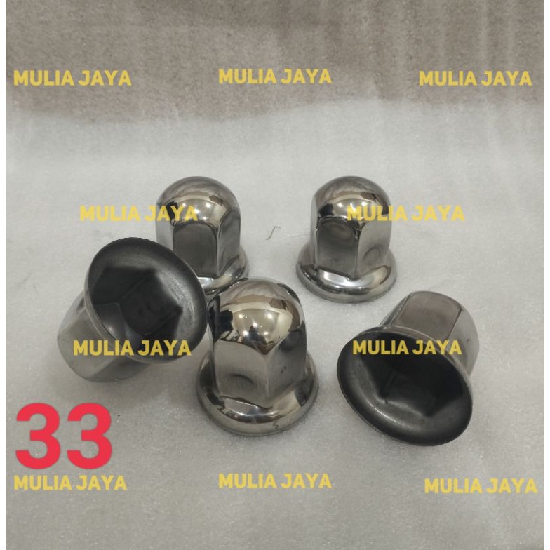 Jual (33) Cover atau Tutup Baut Roda Stainless/Cover Baut Roda 33 ...